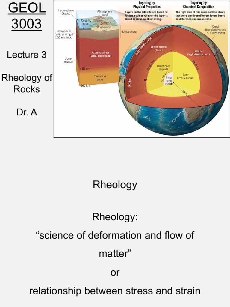 GEOL - 3003 - Lecture 3 4 Rheology PDF | PDF | Deformation (Engineering ...