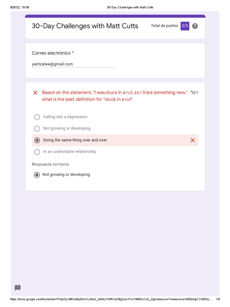 30-Day Challenges With Matt Cutts | PDF