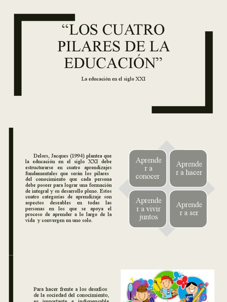 4 Pilares | PDF | Aprendizaje | Inclusión (Educación)