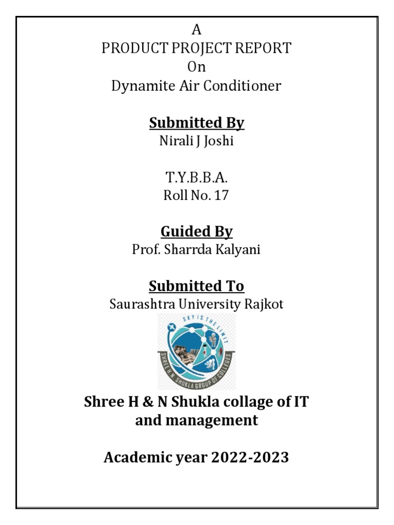 Nirali Project Final 3 Edit 2 3 Pdf Pdf Marketing Product