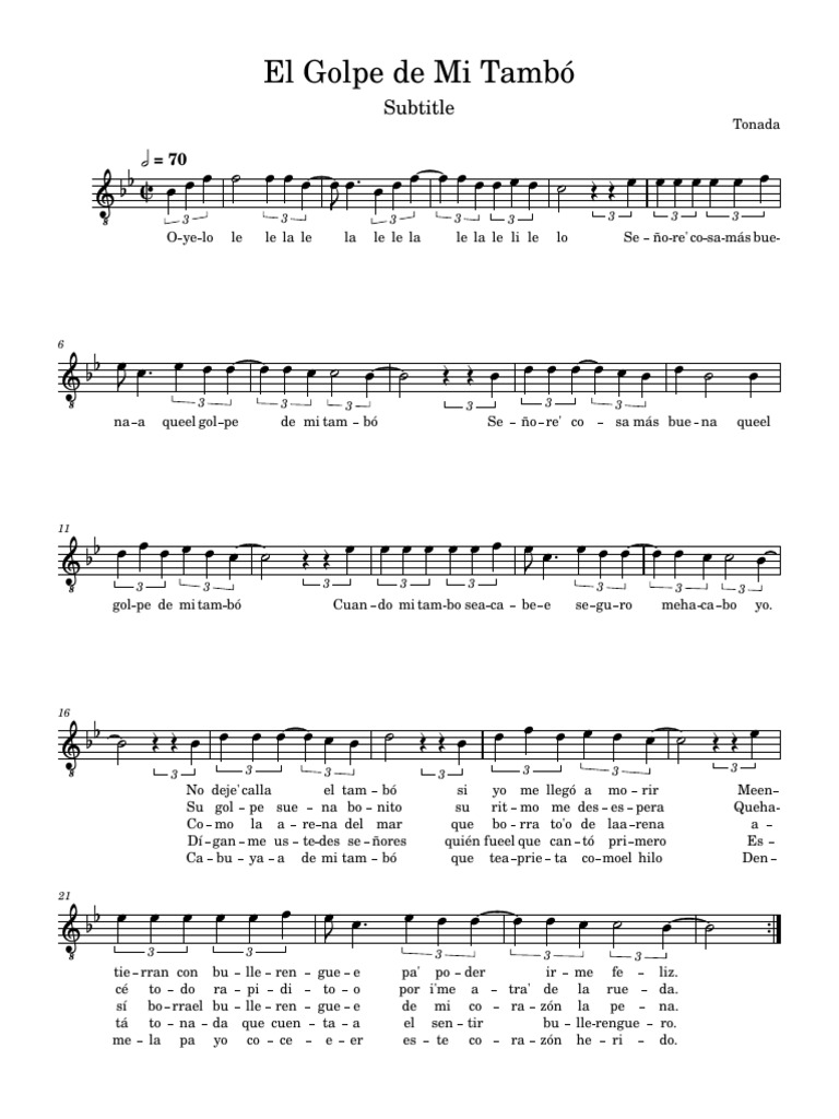 El Golpe de Mi Tambó | PDF