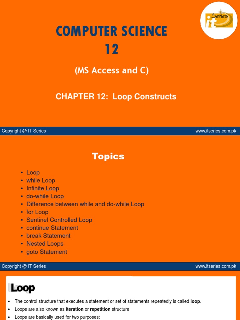 Loop Constructs Pdf Pdf Control Flow Computer Programming