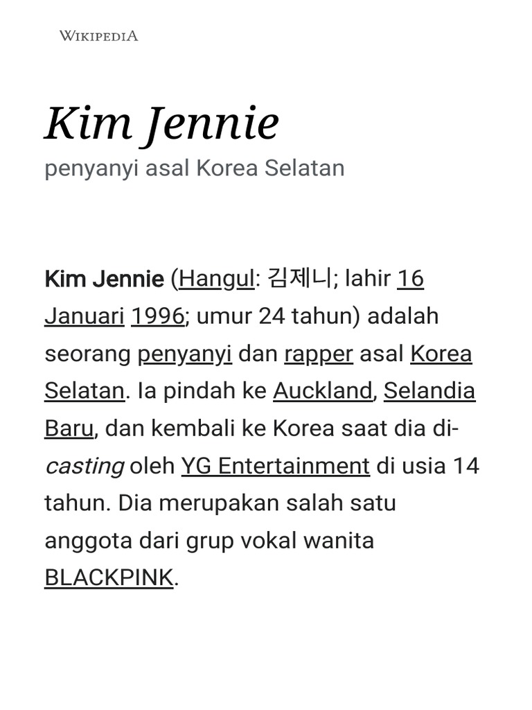Kim Jennie (김저니) | PDF