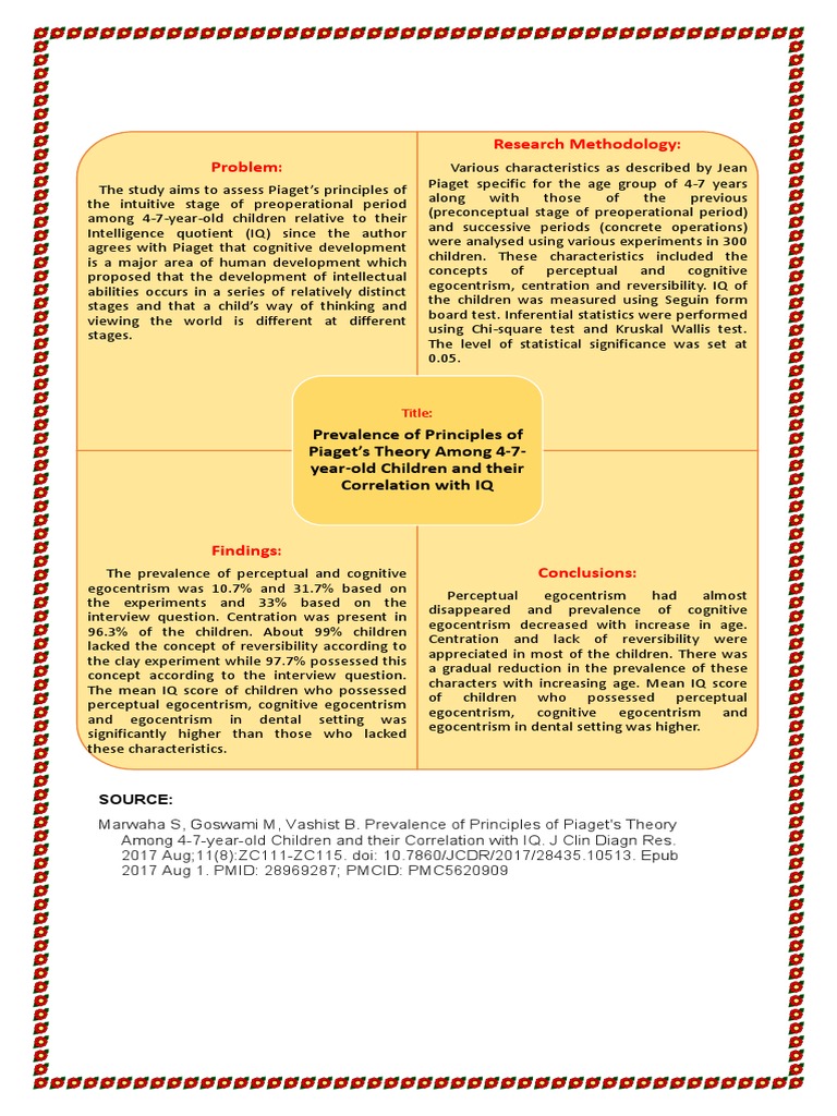 Piaget's Assessment | PDF | Intelligence Quotient | Developmental ...