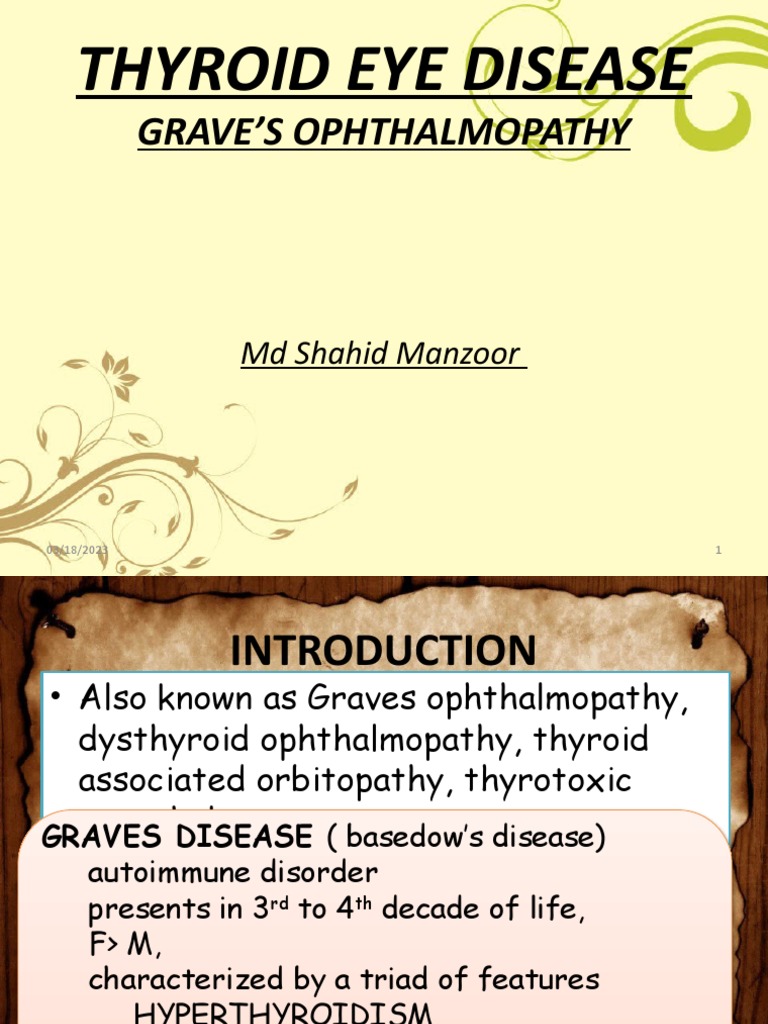 Thyroid Eye Disease | PDF | Hyperthyroidism | Human Eye