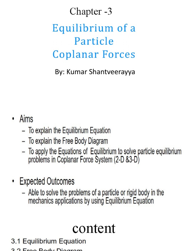 Chapter 3 Equilibrium | PDF | Science & Mathematics