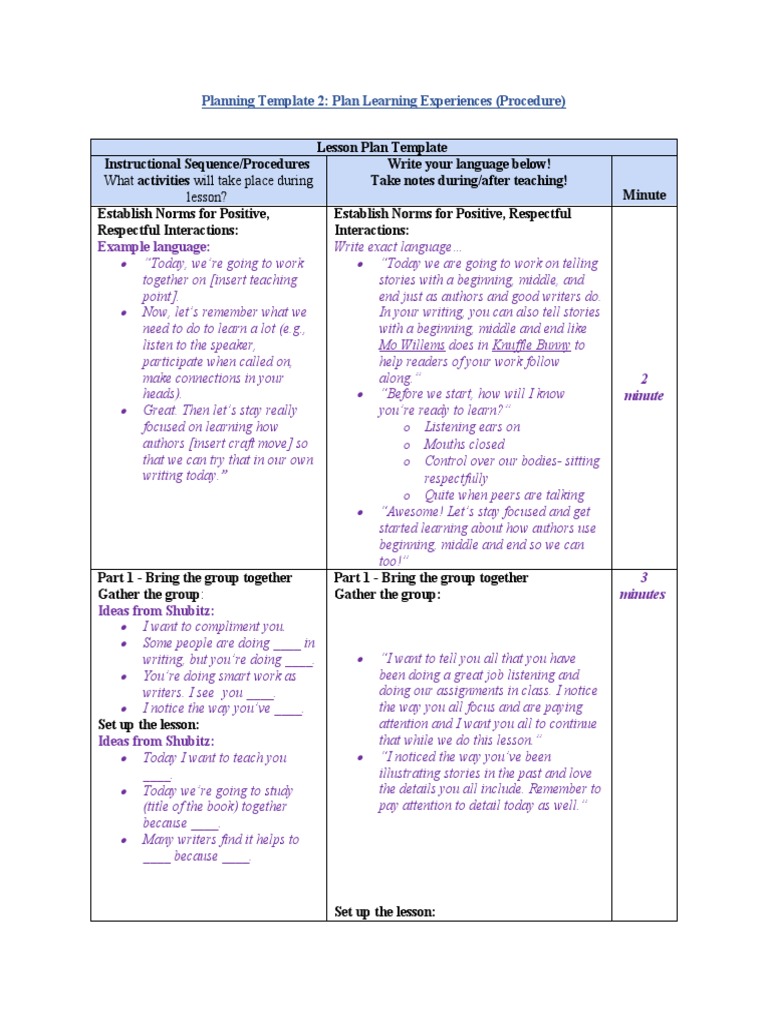 Kindergarten Portfolio Lesson Plan | PDF | Human Communication ...