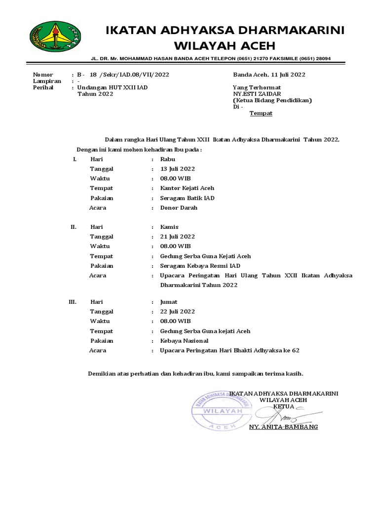Ikatan Adhyaksa Dharmakarini Wilayah Aceh | PDF
