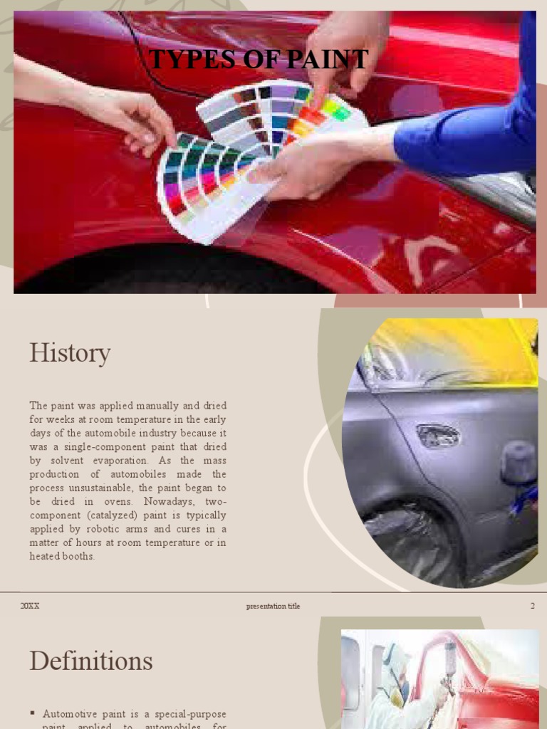 TYPES OF PAINT - Report Mark | PDF | Paint | Physical Sciences