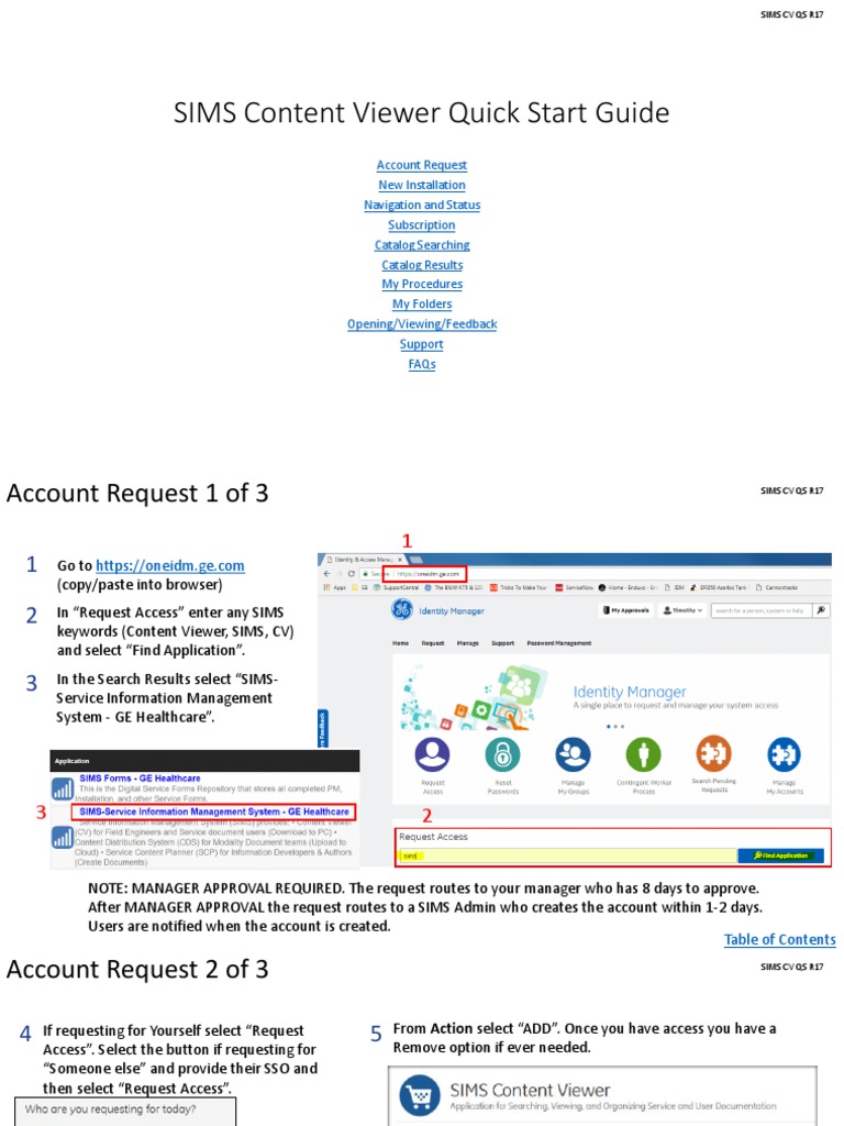 SIMS Content - Viewer-Quick - Start-R17 | PDF | Icon (Computing ...