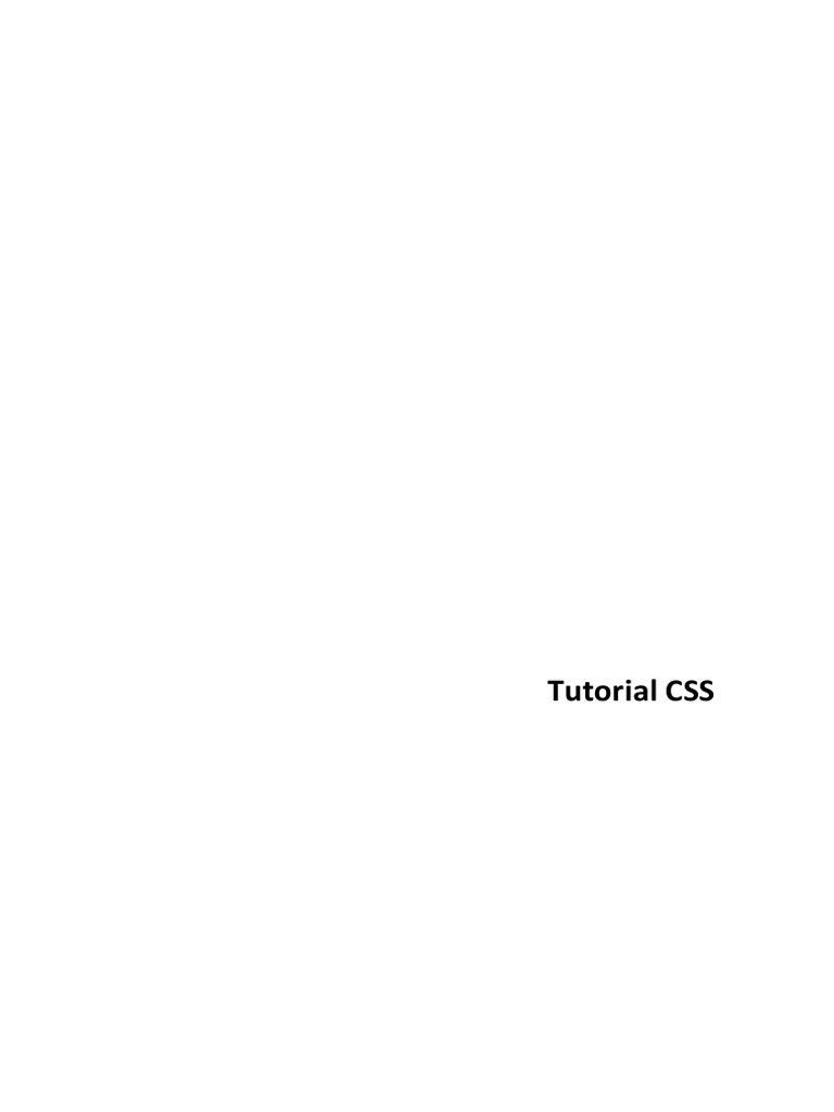 Tutorial CSS PDF | PDF | Html | Vinhos Tutorial CSS PDF | PDF | Html | Vinhos