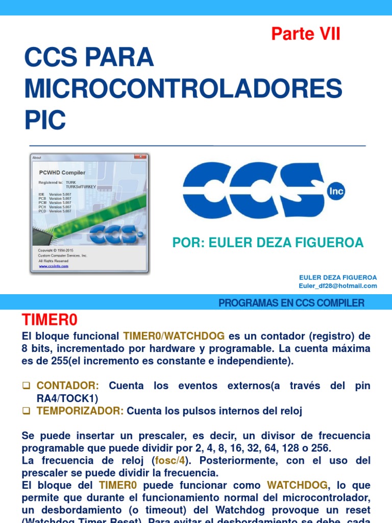 CCS Programacion | PDF | Microcontrolador | Informática
