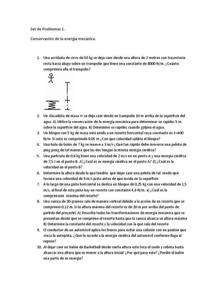 Problemas 10 Energia | PDF