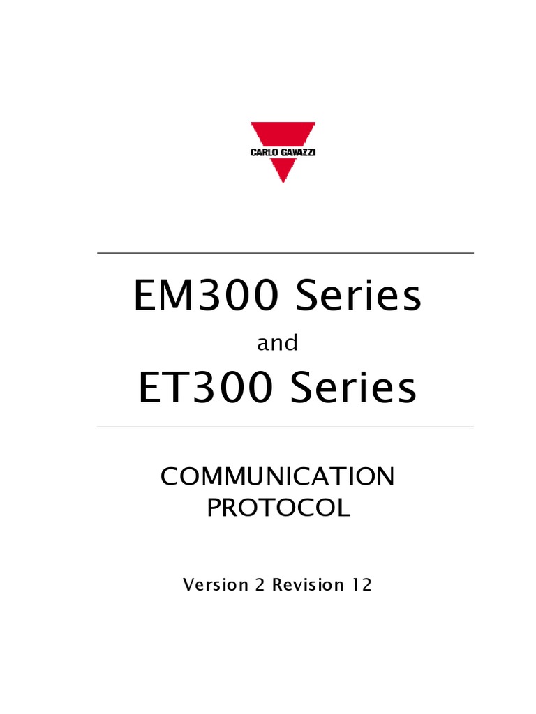 EM300 and ET300 Series Communication Protocol Summary | PDF ...