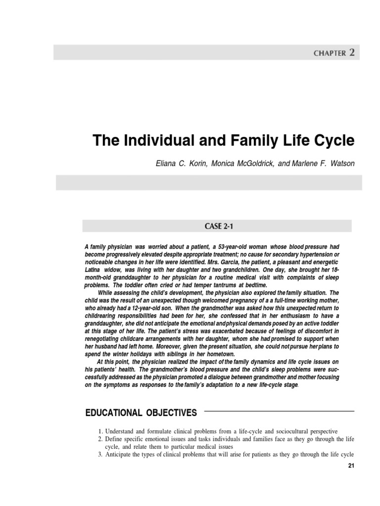 The Impact of Life Cycles on Family Health | PDF | Adolescence | Family