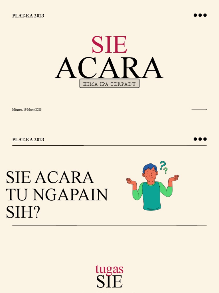 Sie Acara | PDF