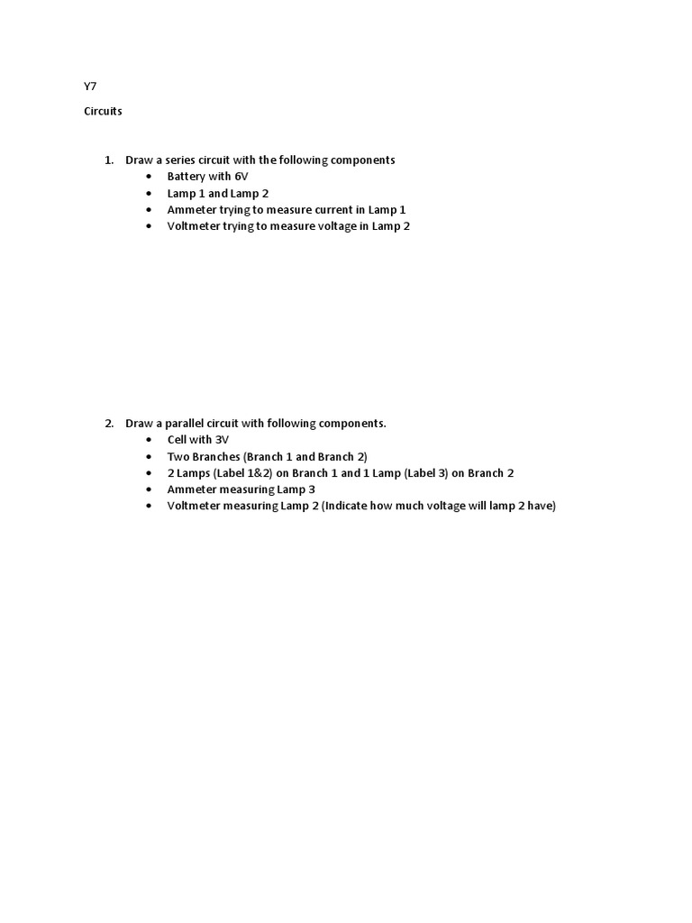 S&P+Safe Worksheet PDF | PDF | Series And Parallel Circuits | Building ...