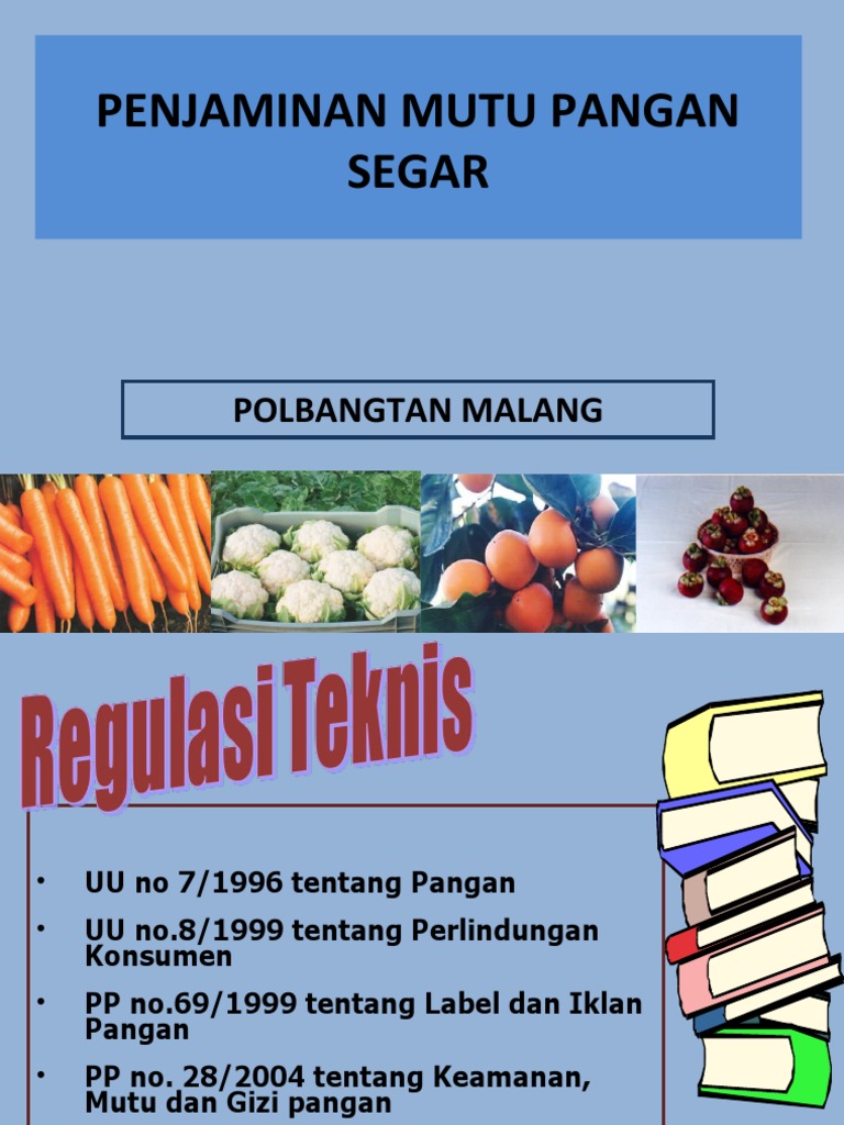 Penjaminan Mutu Pangan Segar | PDF