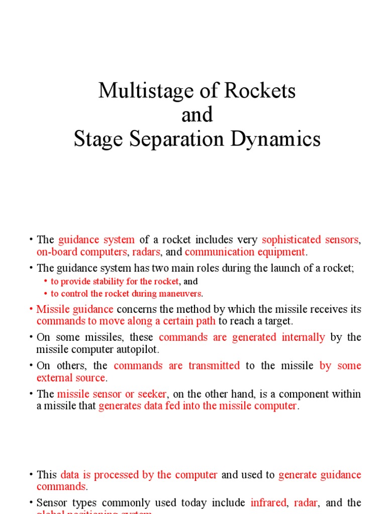 Mod5 - Multistage of Rockets | PDF | Multistage Rocket | Inertial Navigation System