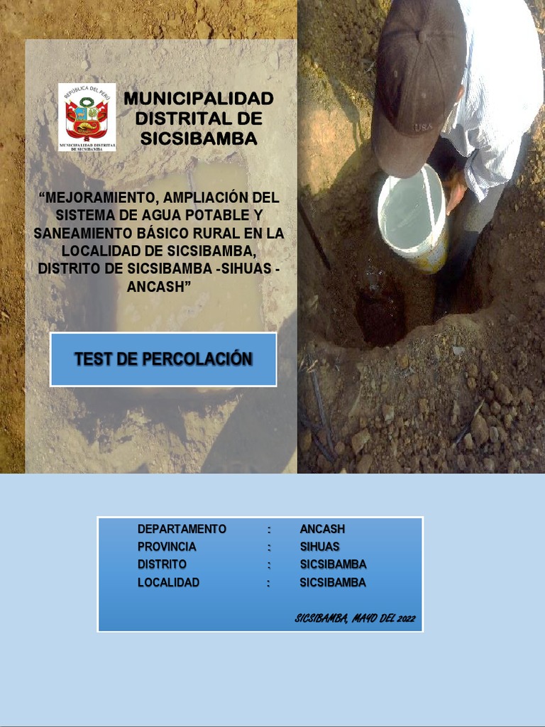 3.3.TEST_DE_PERCOLACION | PDF | Agua | Saneamiento