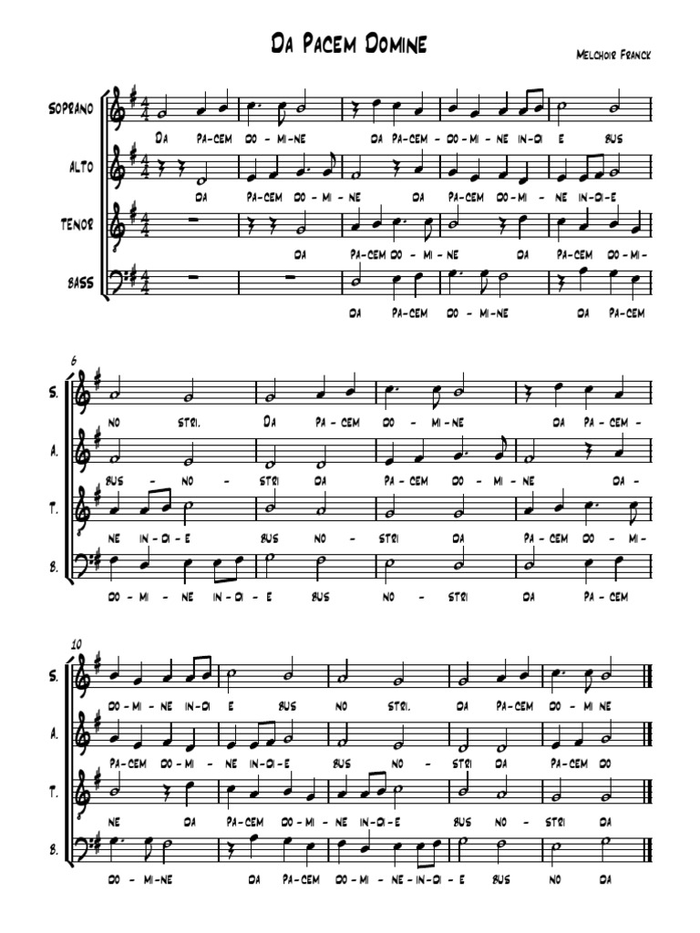 Da Pacem Domine | PDF