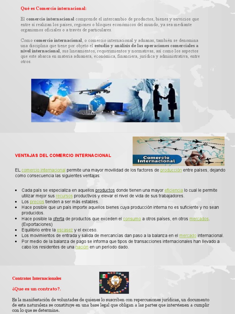 Comercio Internacional y Contratos | PDF | El comercio internacional ...