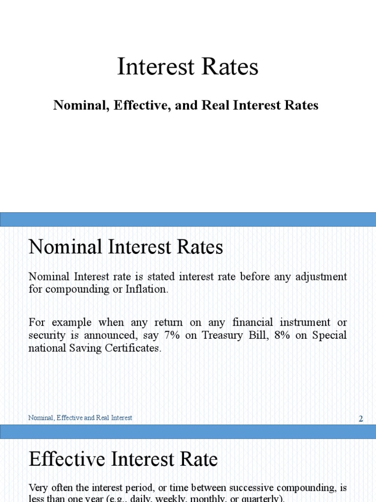 Lecture 3 | PDF | Interest | Interest Rates