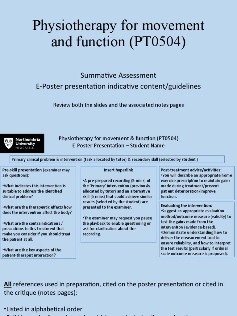 PT0504-E-poster Presentation Guidelines | PDF | Physical Therapy ...