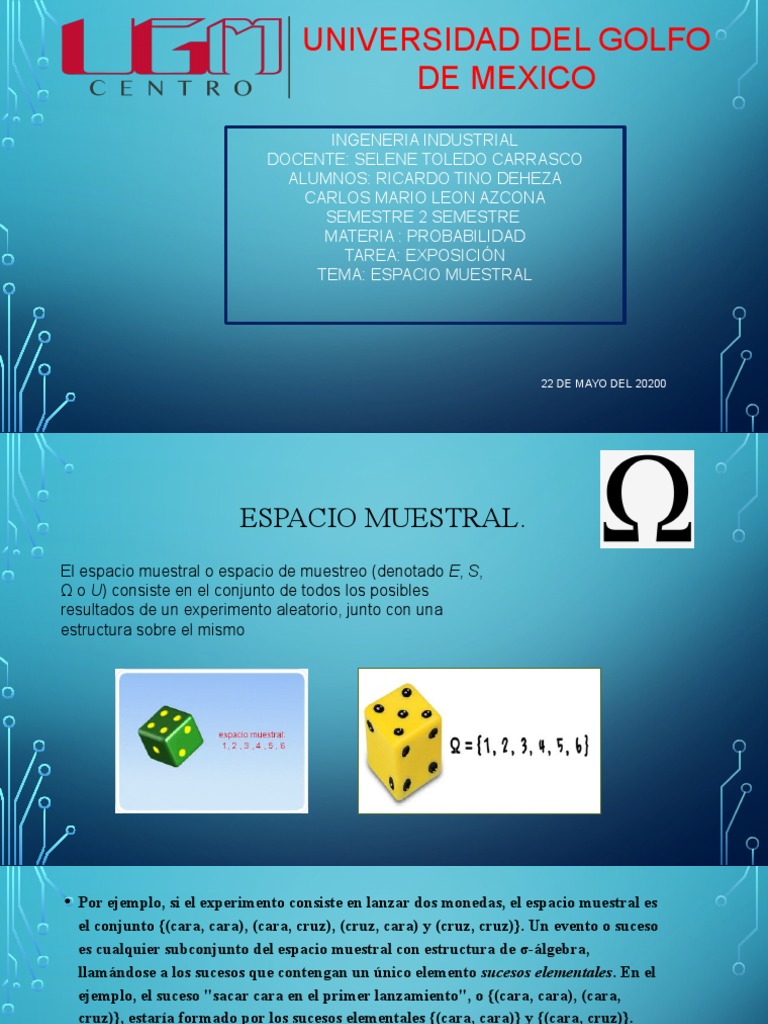 Espacio Muestral | PDF | Conceptos matemáticos | Teoría de la medida