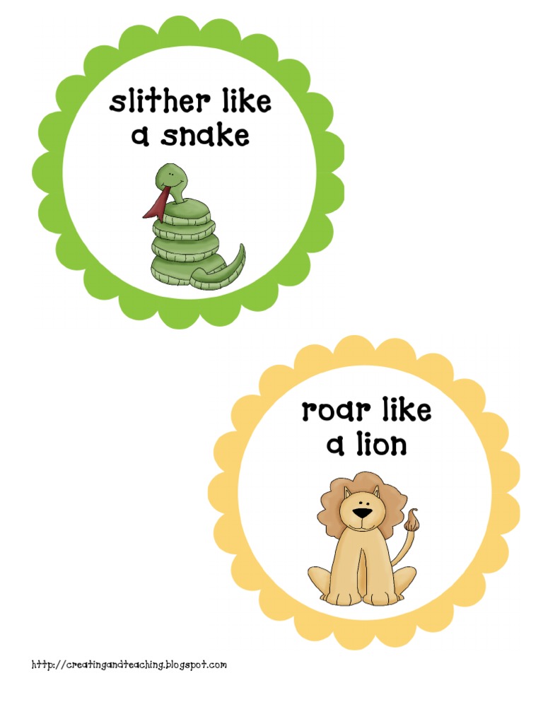 Jungle Action Cards | PDF