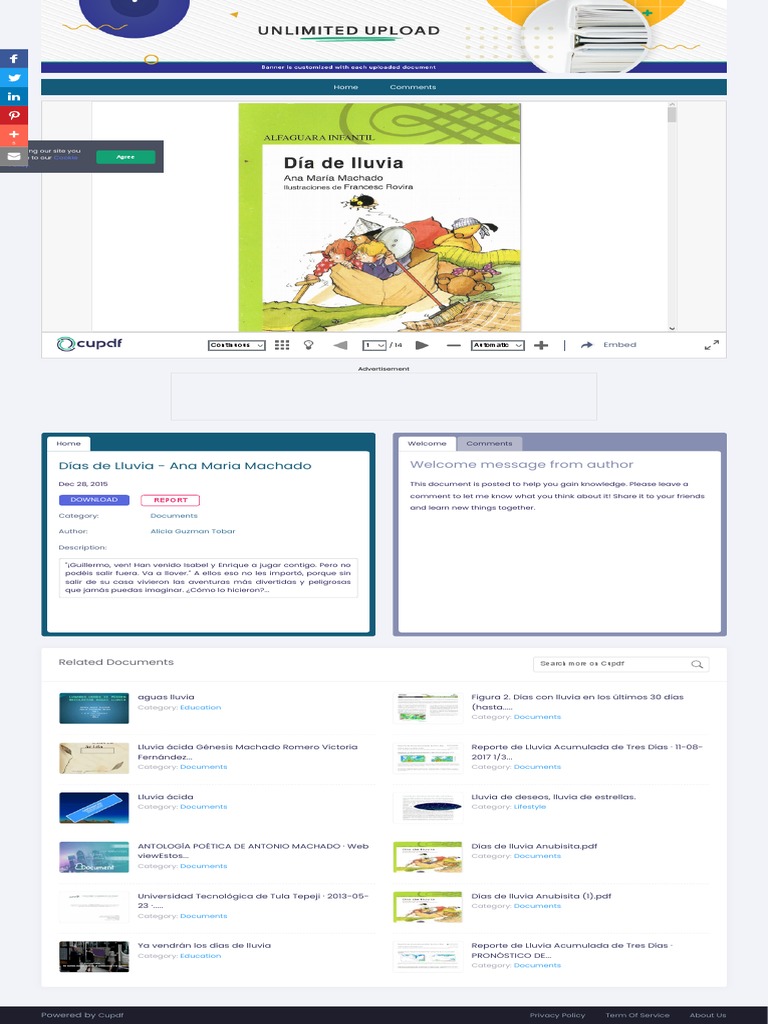 Días de Lluvia - Ana Maria Machado | PDF