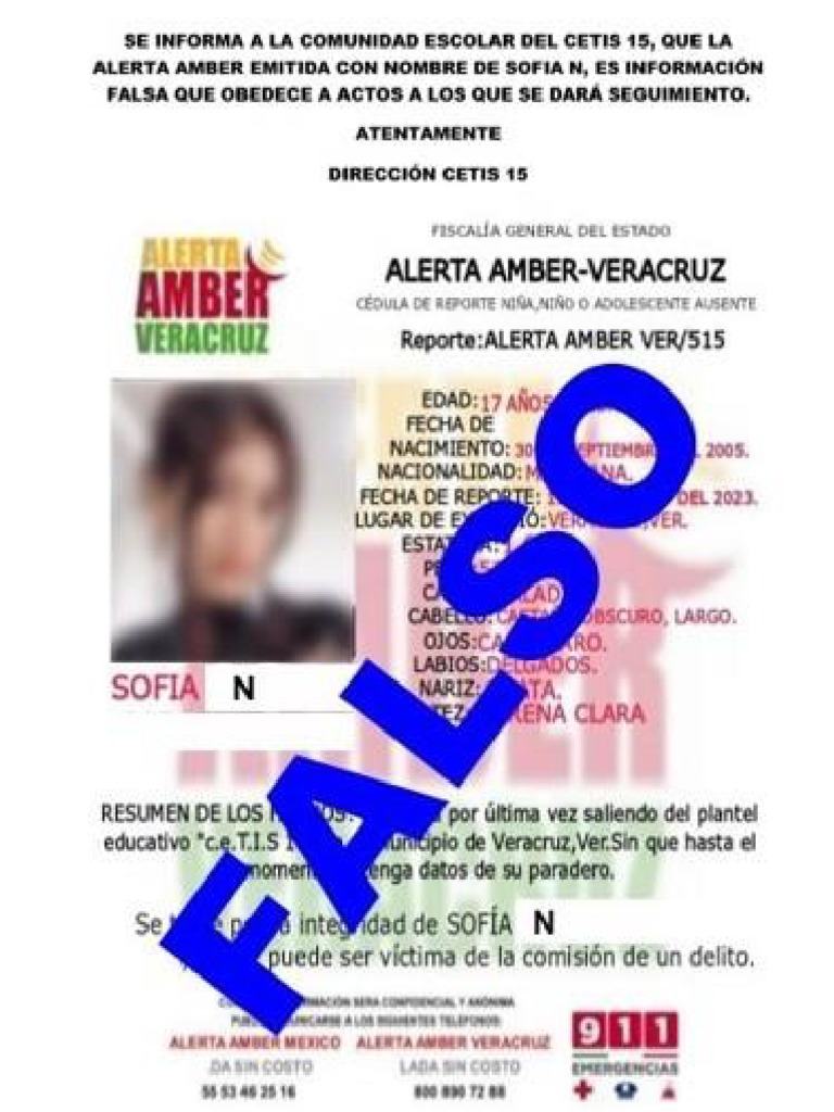 Anuncio Falso Alerta Amber | PDF