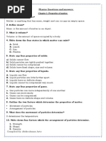 Science Worksheet Grade 5 - Topic: Solid Liquid Gas Name: - Date: - A ...