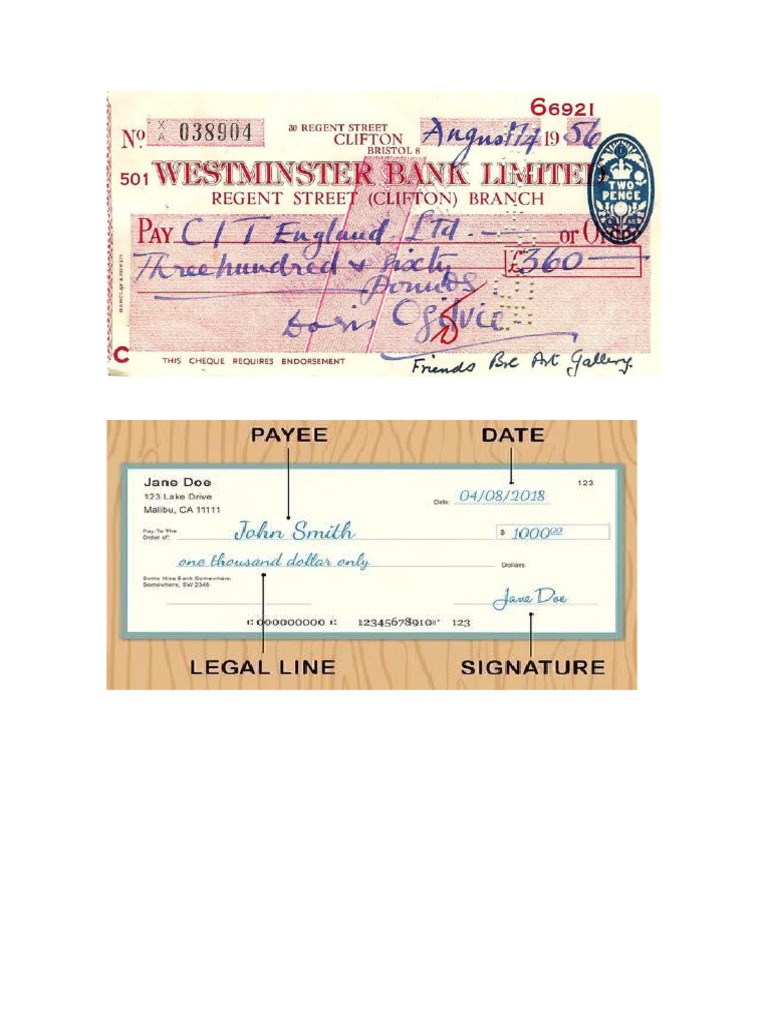 Que es el cheque no negociable.docx | PDF