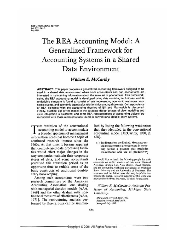 REA+Accounting+Model A+Generalized+Framework+for+Accounting+Systems+in+a+Shared+Data+Environment ...