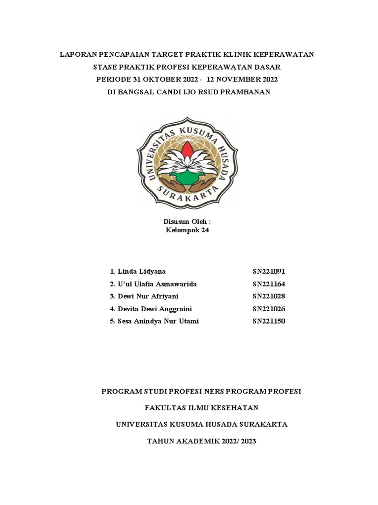 Laporan Capaian Target Kelompok 24 N | PDF