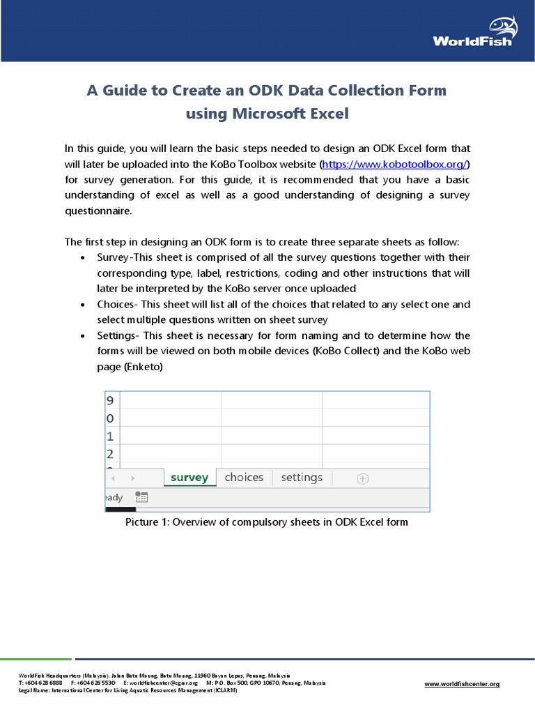 A Guide To Create An ODK Data Collection Form | Download Free PDF | Computer Engineering ...