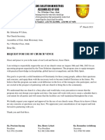 Permission Letter To Use Church Premises | PDF