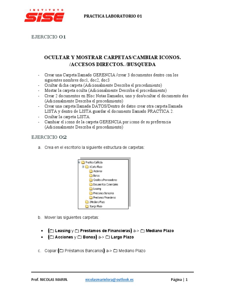 Practica Laboratorio 01 Pdf Archivo De Computadora Ventana