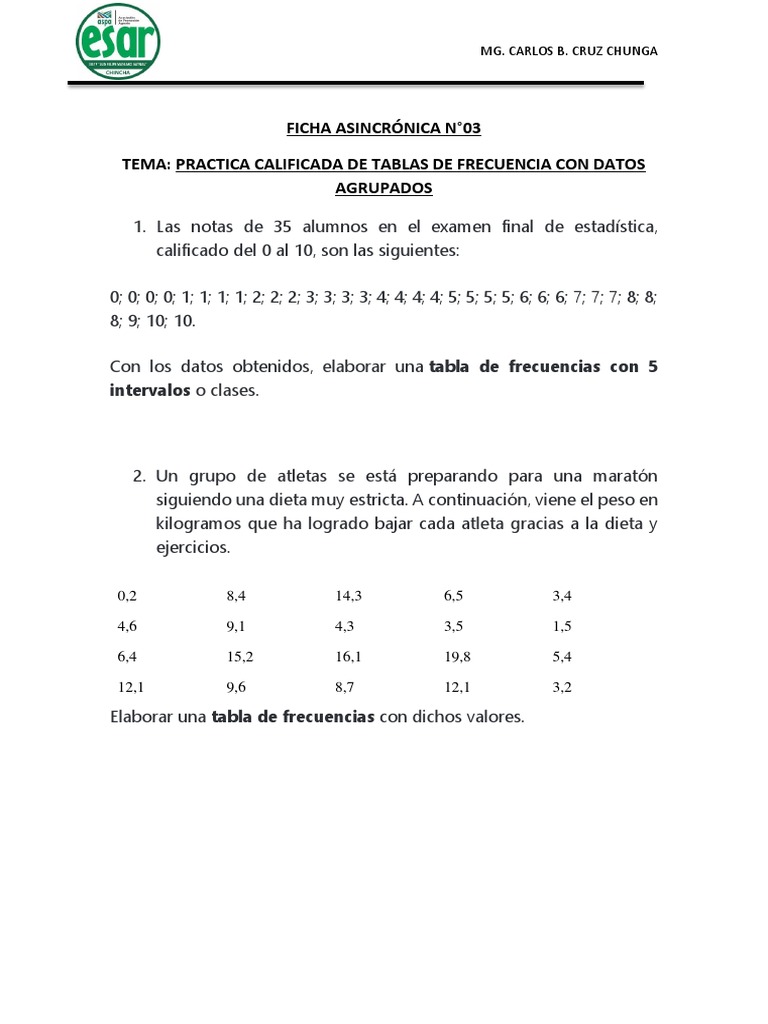 Ejercicios para Practica Calificada | PDF