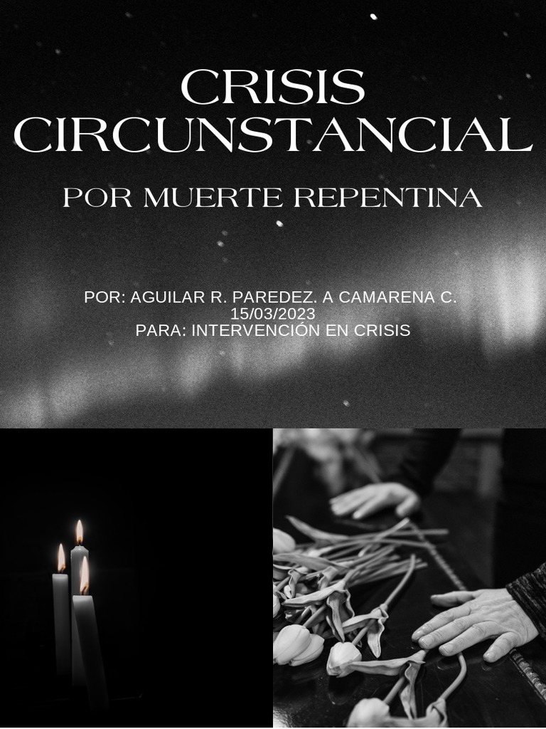 CRISIS CIRCUNSTANCIAL Por Muerte Repentina | PDF