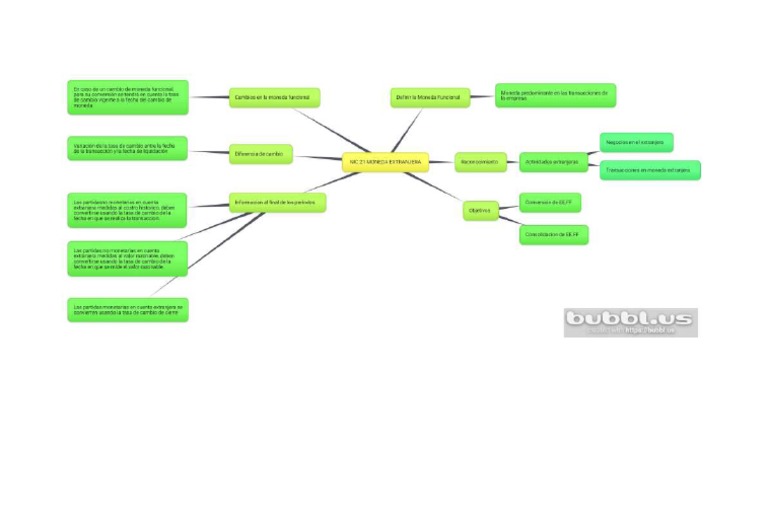 Mapa Conceptual-Nic 21-Moneda Extranjera | PDF