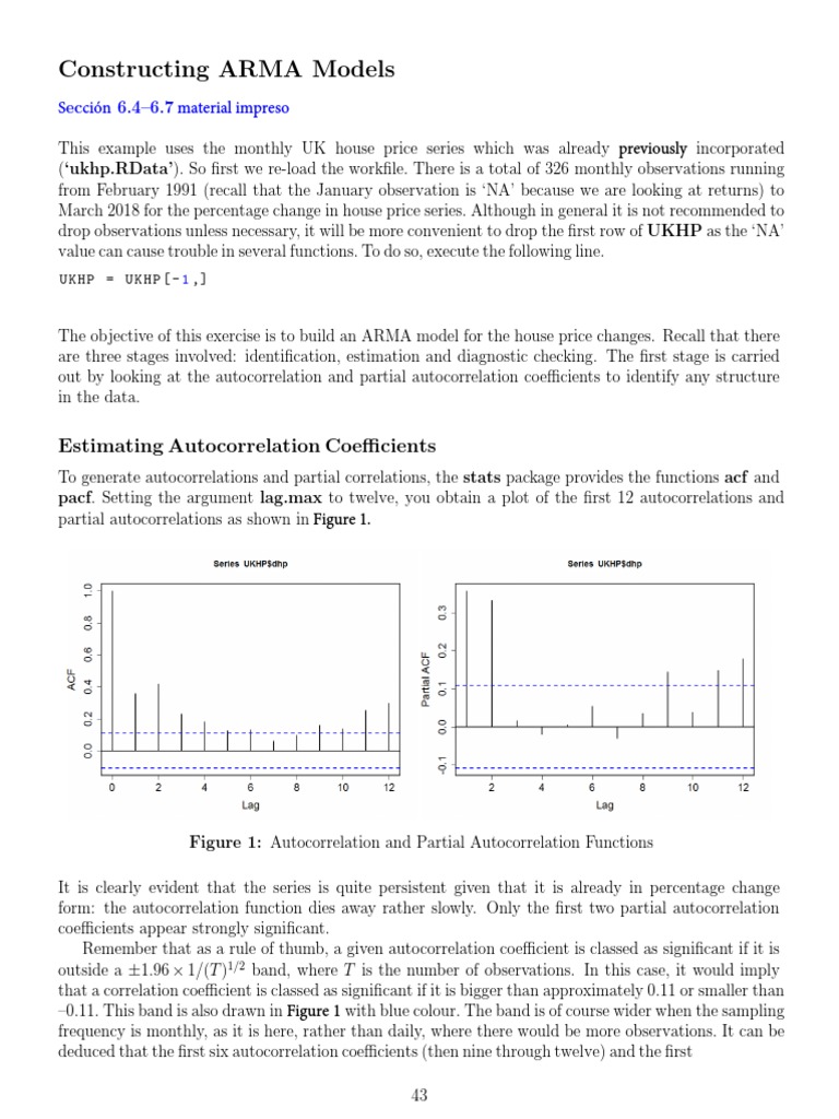 Constructing ARMA Models in Rstudio | PDF | Akaike Information Criterion | Forecasting