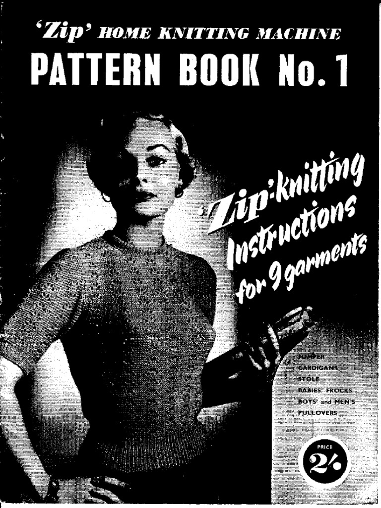 Zip Pattern Book No 1 | PDF | Knitting | Crochet