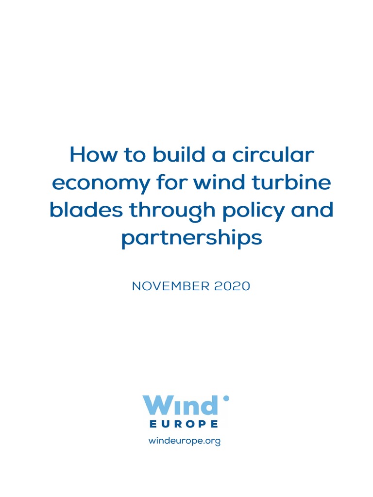 WindEurope Position Paper How To Build A Circular Economy PDF | PDF ...