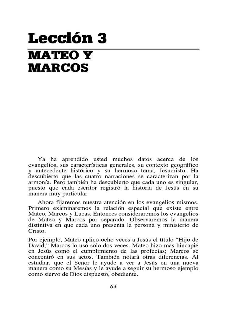 S2121es L03 PDF | PDF | Evangelio de Mateo | Jesús