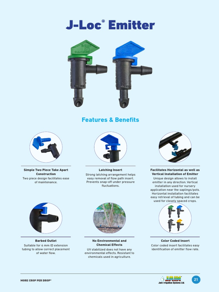 J-Loc Emitter: Features & Benefits | PDF