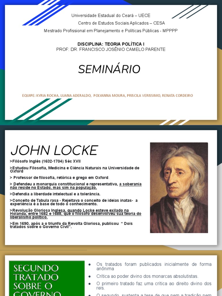 Fundamentos do Governo Civil | PDF | Estado | John Locke