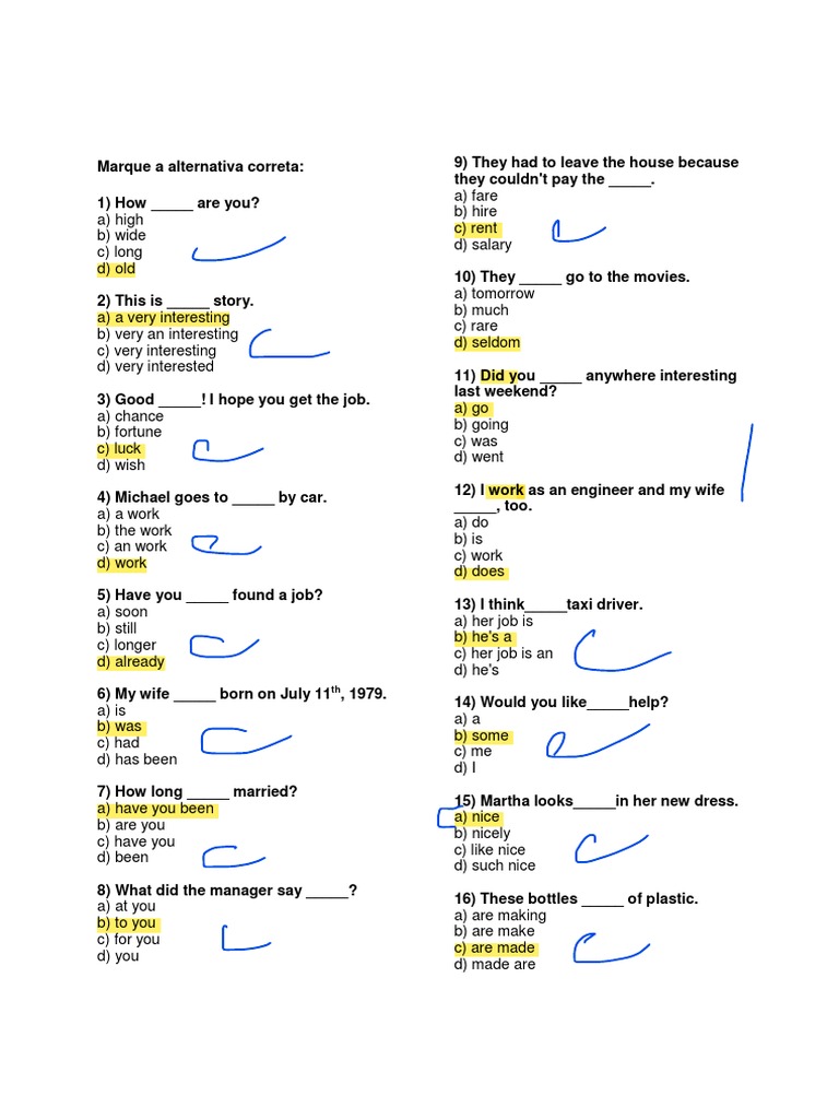 English Proficiency Test | PDF