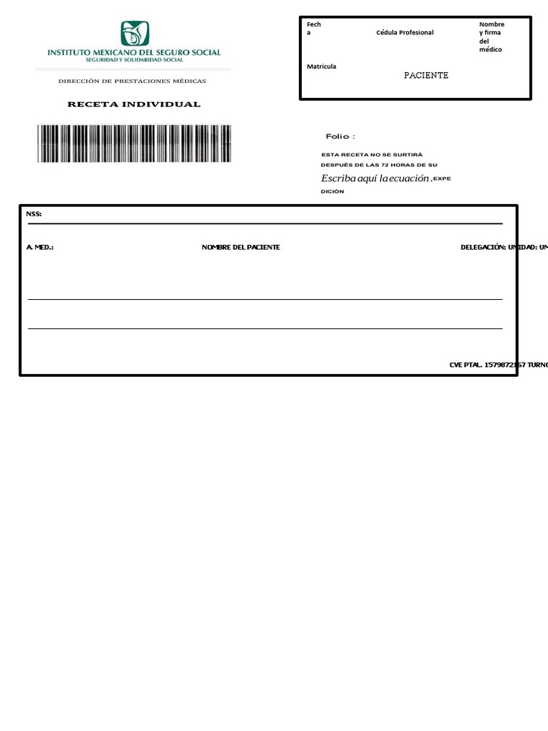 Receta Imss | PDF